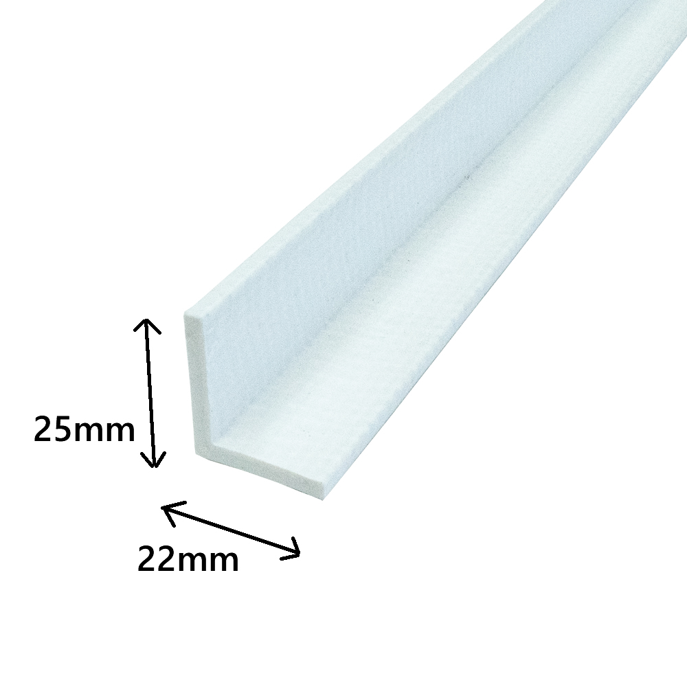 Fibreglass GRP Angle - 25mm x 22mm x 3.2mm